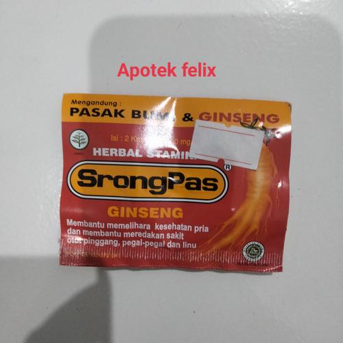 Jual strongpas ginseng - strip - Kota Pontianak - Apotik denis | Tokopedia
