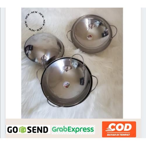 Jual wajan atau kuali mini 24cm stainliess tebal - Jakarta Barat ...