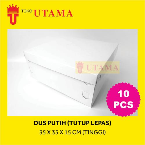 Jual 35x35x15 CM Tinggi Box Dos DUS DUPLEX Makan Kue Tart Putih - Kota ...