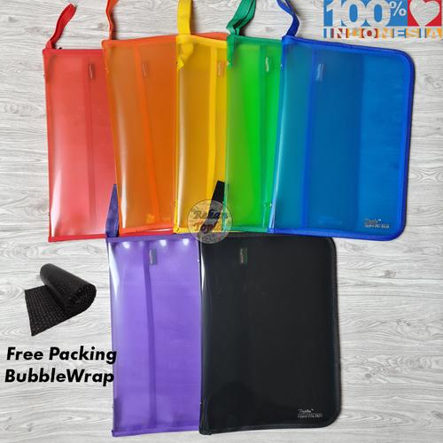 Jual Map Zipper F4 Berwarna / Map Reseleting Folio /Zipper File Warna ...