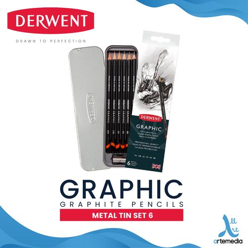 Jual Pensil Gambar Derwent Graphic Pencil 6 Metal Tin Drawing Sketching - Jakarta Selatan ...