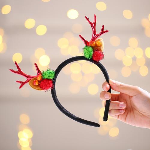 Jual Bando Natal Tanduk Rusa Metalik Merah Kado Natal Christmas ...