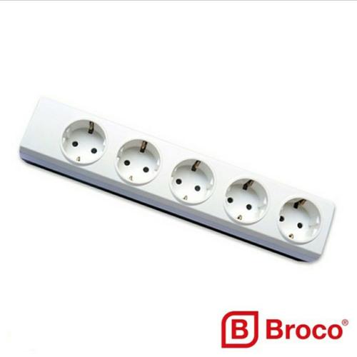 Jual SINTE BROCO OB Stop Kontak Arde 5 Lubang SNI Colokan Listrik Broko ...