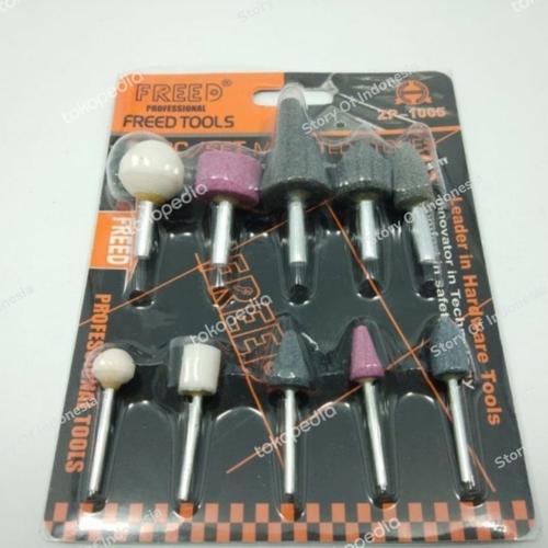 Jual Batu Osco Mata Die Gerinda 10pcs / Mounted Stone Set isi 10 pcs ...