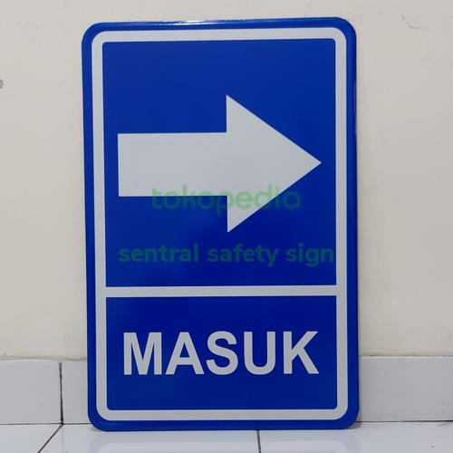 Jual Rambu Masuk Kanan - Jakarta Barat - sentral safety sign | Tokopedia