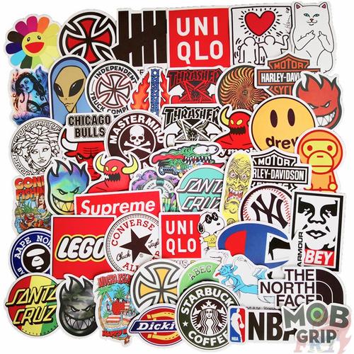 Jual Sticker Stiker Logo Brand Fashion Skateboard Mixed Campuran ...