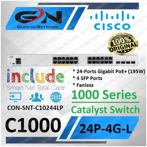 Jual Cisco C1000-24P-4G-L Catalyst 1000 Series Switch C1000-24P - Unit ...