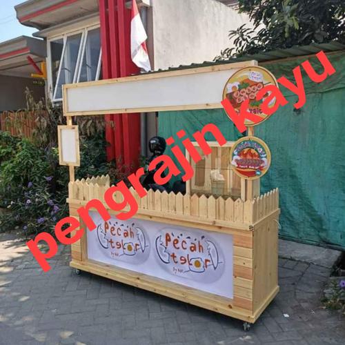 Jual booth gerobak sate taichan / gerobak jualan / gerobak boba ...