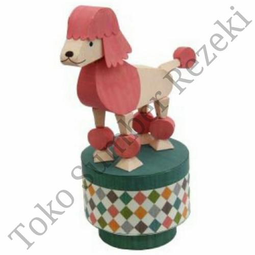 Jual Boneka Dog Push Toy Poodle Anjing Papercraft Figure Paper Craft ...