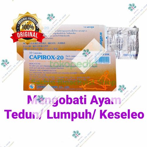 Jual CAPIROX 20 Isi10Kapsul Import Thailand Obat Ayam Tedun Lumpuh ...