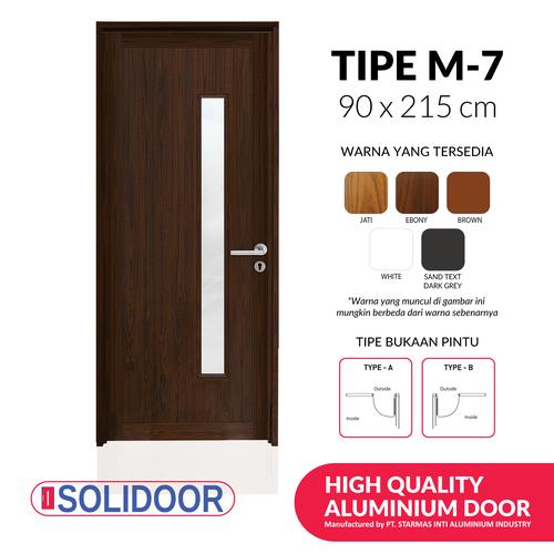 Jual Pintu Aluminium SOLIDOOR M-7 - Ebony TYPE-B - Kab. Tangerang - Solidoor Official | Tokopedia