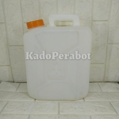 Jual jerigen putih 10 liter- jerigen oli - jerigen bensi - drigen ...