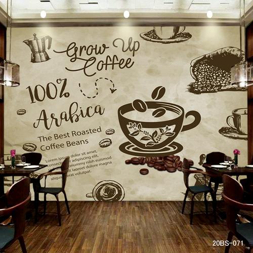Jual Wallpaper Custom Mural Photo Wall Background Motif Coffeshop Cafe ...