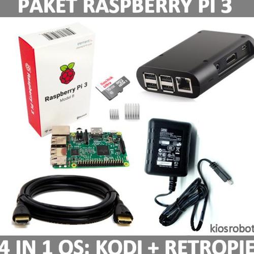 Jual Paket Raspberry Pi 3 OS 4 in 1 Raspbian Kodi Openelec Retropie Rasplex - Jakarta Barat ...