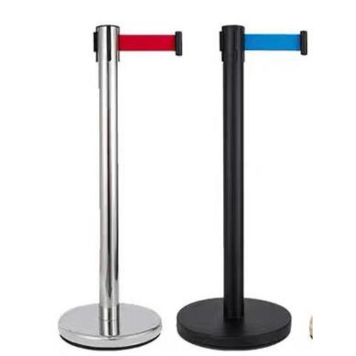Jual Tiang antrian Stainless / Hitam Tiang pembatas antrian pita 2 mtr ...