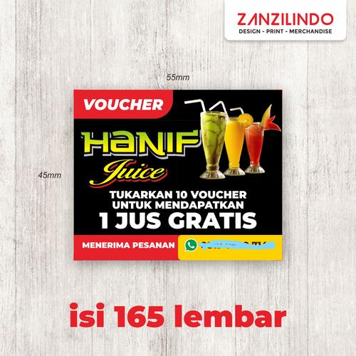 Jual Cetak Voucher Kupon Makanan Minuman Jus Martabak Roti Bakar - Kab ...