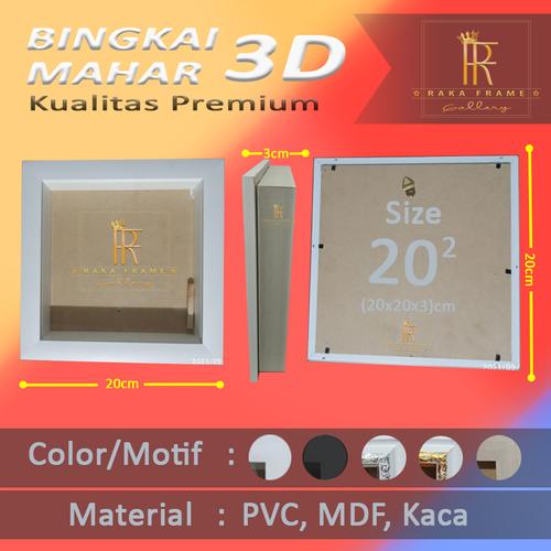 Jual Bingkai Foto 3D/Frame Minimalis FREE BUBLEWRAP Uk 20x20x3cm ...