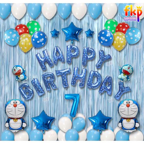 Jual Paket Dekorasi Ultah Doraemon Lengkap | Balon Birthday Tema ...