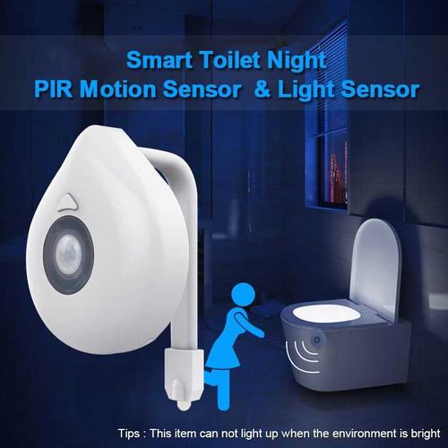 Jual Lampu LED RGB Toilet Motion & Light Sensor 8 Warna - Jakarta Barat ...