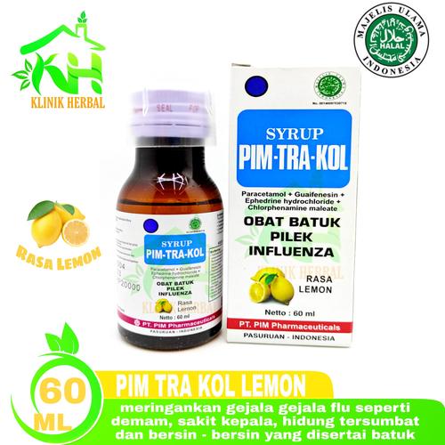 Jual Syrup Pim Tra Kol Rasa Lemon 60ml BIRU - Sirup Obat Batuk Pilek ...
