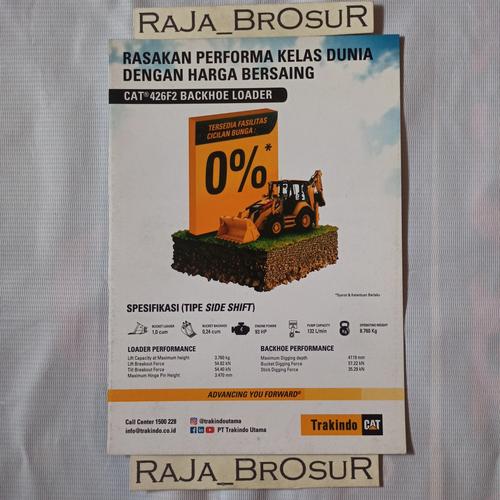 Jual Poster brosur Trakindo Caterpillar CAT 426F2 Backhoe Loader - Kab ...