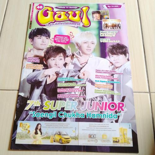 Jual Tabloid GAUL No.40 Okt 2012 7th SUPER JUNIOR + POSTER U-KISS B.A.P ...
