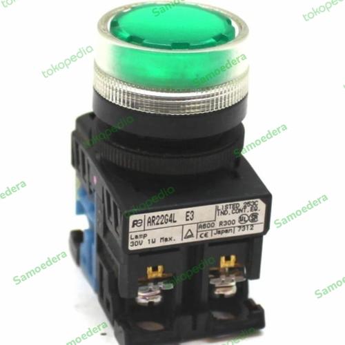 Jual Push Button AR22G4L-10E3... LED 24Vdc Fuji Electric - Orange ...