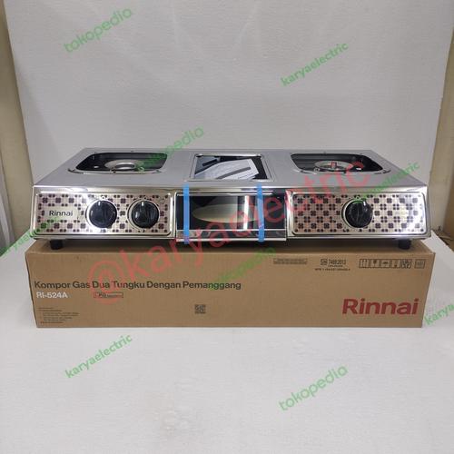 Jual KOMPOR GAS 3 TUNGKU PEMANGGANG RINNAI RI-524A ORIGINAL - Jakarta ...