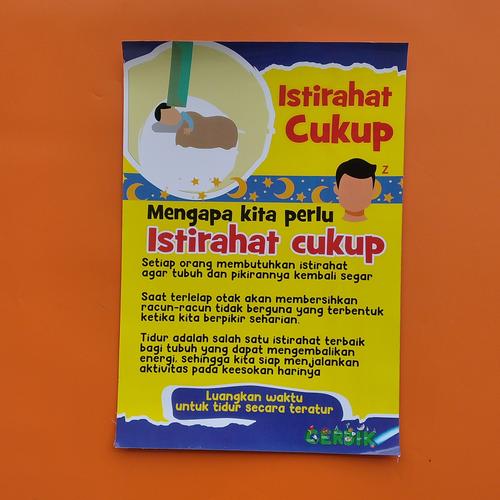 Jual Poster Kesehatan Istirahat Yang Cukup - Poster CERDIK Untuk cegah ...