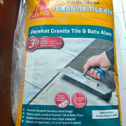 Jual sika ceram 180 GA tilefix perekat granit & batu alam 25 kg - Kota ...