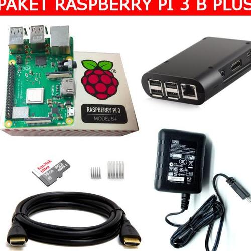Jual Paket Siap Pakai Raspi Raspberry Pi3 made in UK Casing ABS hitam ...