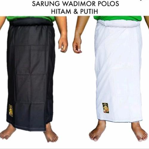 Jual sarung wadimor khusus warna hitam polos dan putih polos original ...
