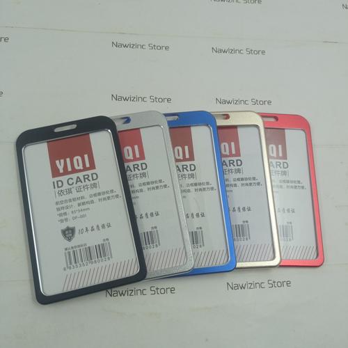 Promo ALUMINIUM ID CARD HOLDER - TEMPAT ID CARD ALUMINIUM - Gold ...
