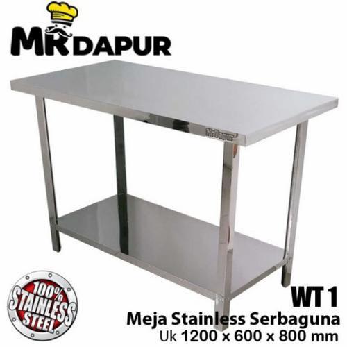 Jual Work Table Meja Kerja/kitchen Stainless by Mr Dapur type WT 1 ...