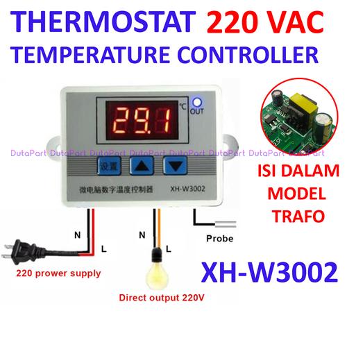 Jual Thermostat Digital Temperature Controller 220V AC XH-W3002 Termostat - Kota Tebing Tinggi ...
