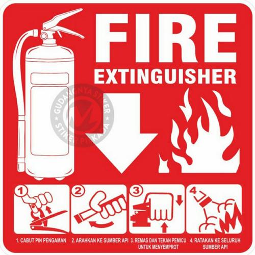 Jual STIKER PEMADAM API KOTAK j - 10x10CM - Kab. Mojokerto ...