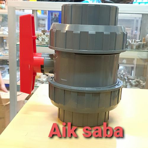 Jual ball valve True union pvc 4" inch / True Union ball valve pvc ...