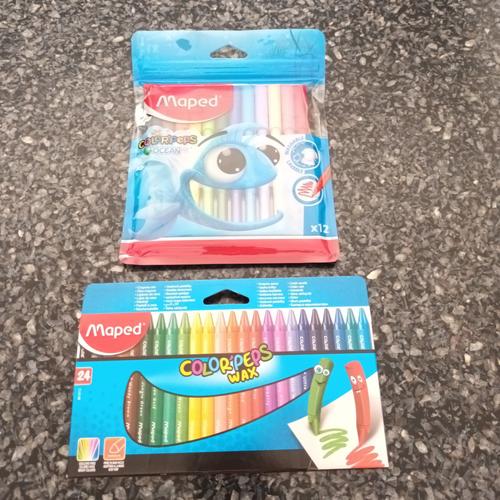 Jual maped crayon / wax / spidol isi 12/18/24 - mpd spidol 12pc ...