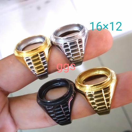 Jual cincin titanium super model tanam pria - Putih, 8 - Jakarta Timur ...