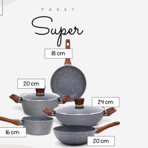 Jual Cypruz Paket Super 2 Marble Induksi cookware set - Kota Tangerang ...