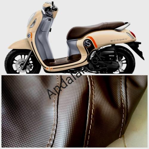 Jual kulit jok SCOOPY NEW bahan original cokelat - Hitam - Kab ...