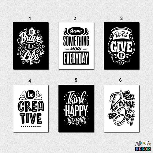 Jual HIASAN DINDING QUOTES MOTIVASI BW / Dekorasi Dinding /Pajangan ...