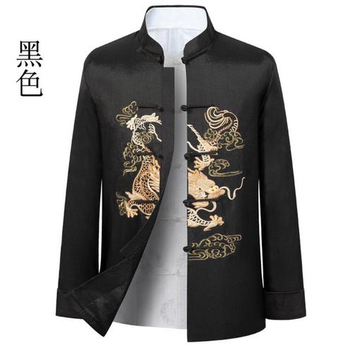 Jual CHEONG SAM PRIA CHINESE BAJU SANGJIT HITAM XINCIA CHEONGSAM HS1001 ...