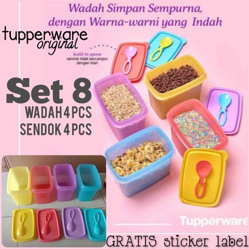 Jual Tupperware Original Wadah Kopi Gula Teh Susu Garam Merica Lada ...