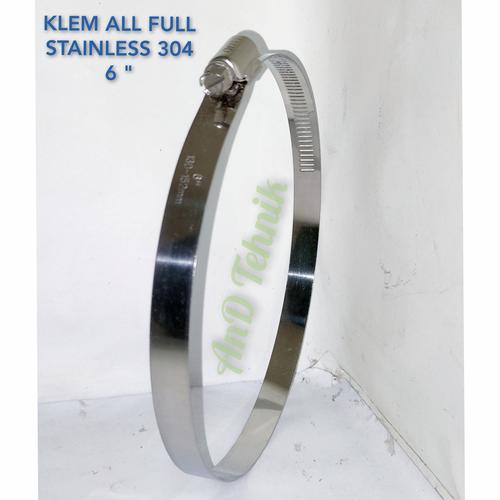 Jual Klem Selang 6 Inch All Full Stainless SUS 304 / Hose Clamp 6 ...
