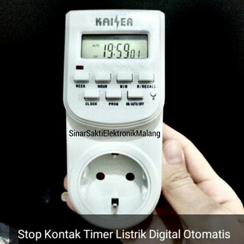 Jual Stop Kontak Timer Listrik Digital stopkontak otomatis timer - Kota ...