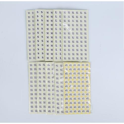 Jual HX121 [72 pcs/ lembar] Sticker Label Ukuran Baju Pakaian Celana ...