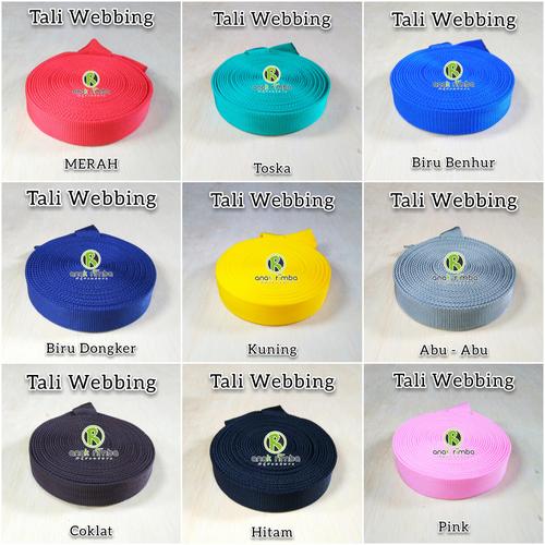 Jual WEBBING PANJAT TUBULAR LOKAL 5 METER. BUAT PANJAT, TALI TUBUH ...