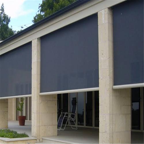 Jual Tirai Outdoor Roller Blind Suntex Chain System Sharp Point Custom ...