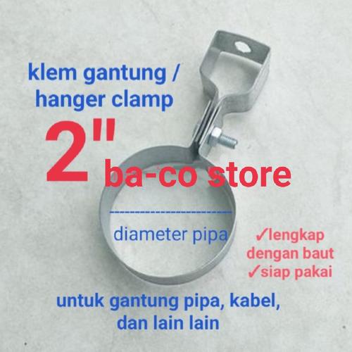 Jual klem pipa gantung polos 2" inch / klem gantung pipa - Jakarta ...